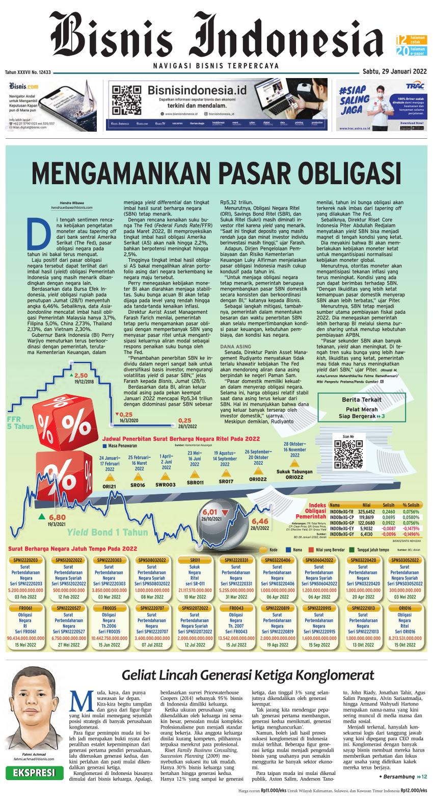 Bisnis Indonesia 29 Januari 2022 Dataindonesia Id