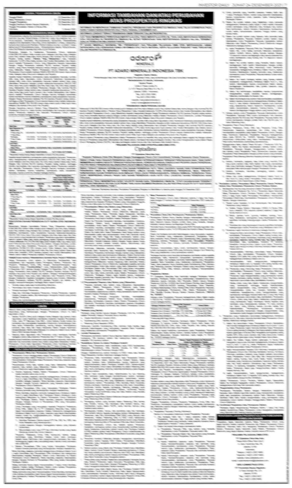 Prospektus Adaro Minerals Indonesia Tbk 24 Desember 2021 - Dataindonesia.id