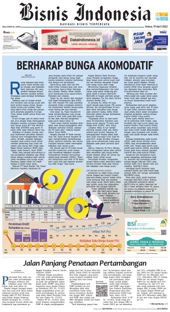 Bisnis Indonesia 19 April 2022 Dataindonesia Id