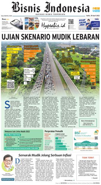 Bisnis Indonesia 30 April 2022 Dataindonesia Id