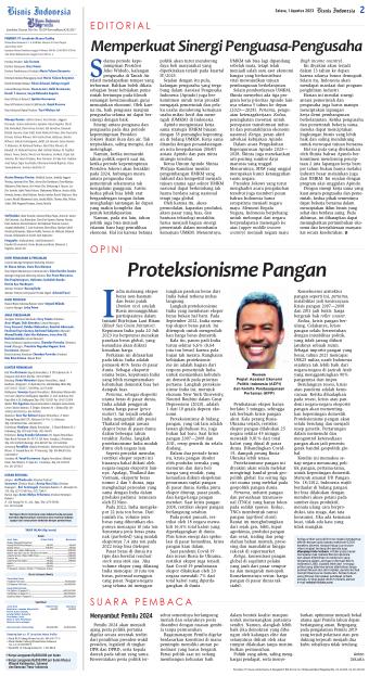 Daftar Judul dan Penulis Opini Bisnis Indonesia Juli 2024 ...