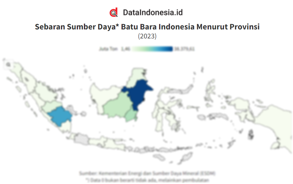 Data Sebaran Sumber Daya dan Cadangan Batu Bara Indonesia Menurut ...