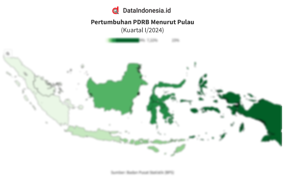 Data Pertumbuhan PDRB Menurut Pulau pada Kuartal I/2024 - Dataindonesia.id
