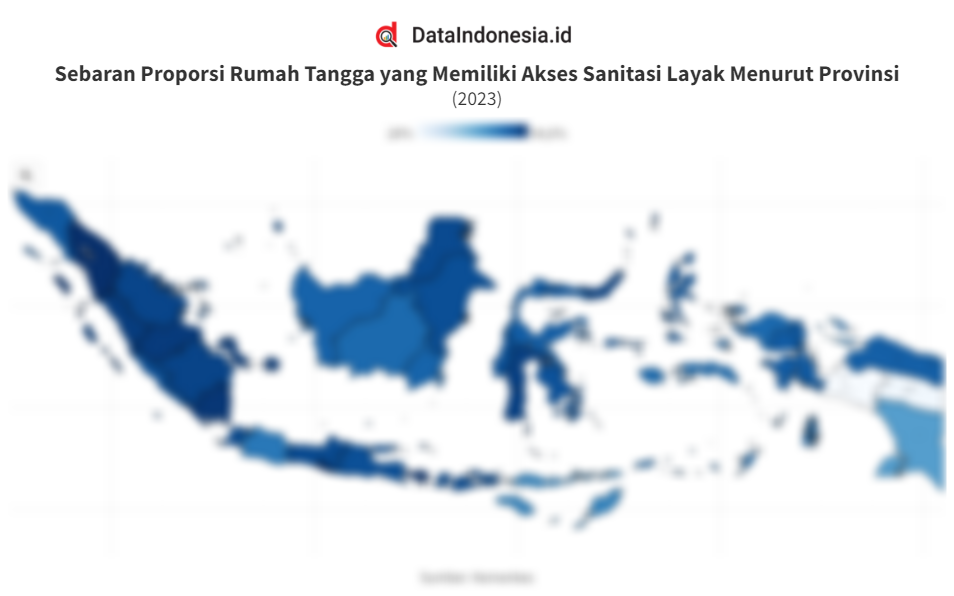Data Sebaran Proporsi Rumah Tangga yang Memiliki Akses Sanitasi Layak ...