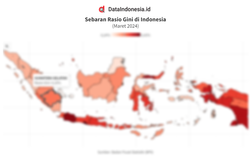Data Sebaran Rasio Gini di Indonesia pada Maret 2024 - Dataindonesia.id