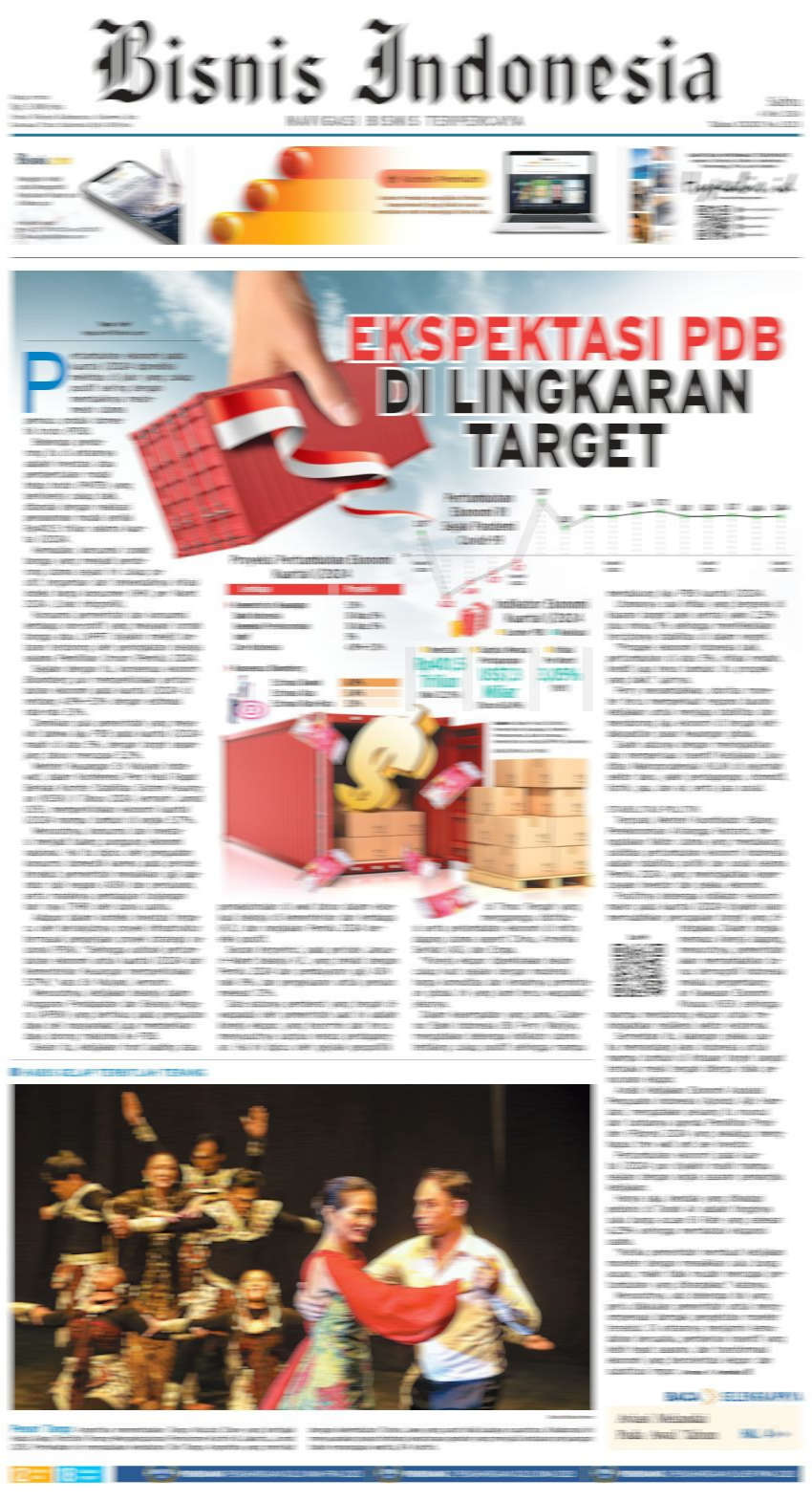 Daftar Judul Berita Koran Bisnis Indonesia Edisi 04 Mei 2024 - Dataindonesia.id