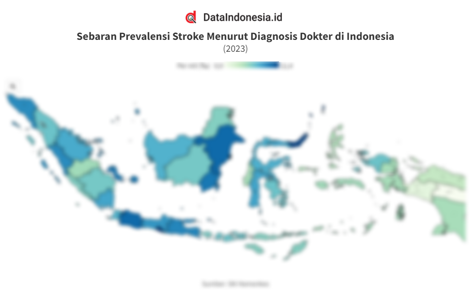 Data Sebaran Prevalensi Stroke Menurut Diagnosis Dokter di Indonesia ...