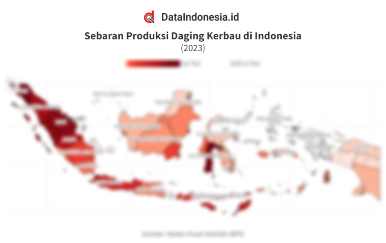 Data Sebaran Produksi Daging Kerbau di Indonesia pada 2023 - Dataindonesia.id
