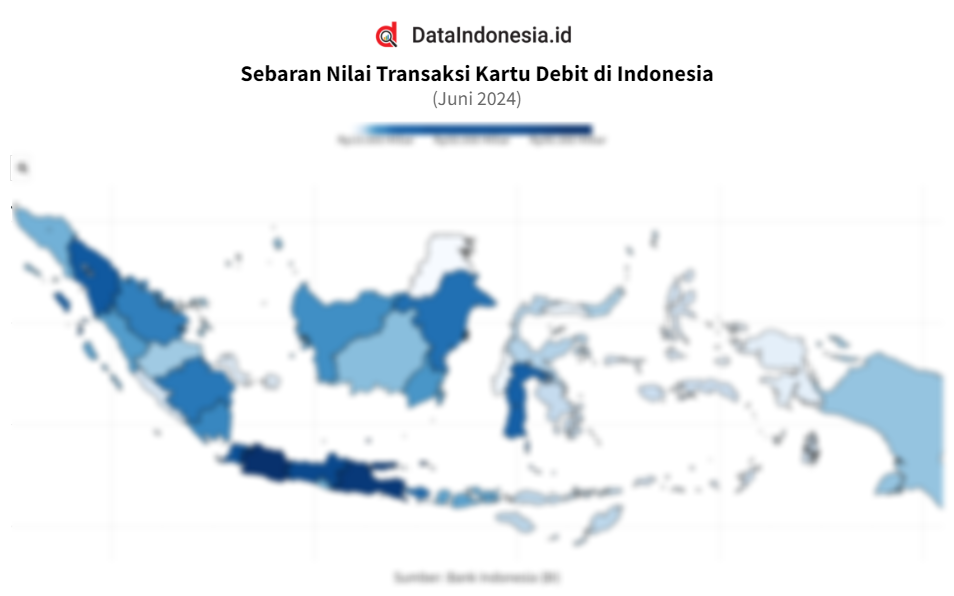 Data Sebaran Nilai Transaksi Kartu Debit di Indonesia pada Juni 2024 - Dataindonesia.id