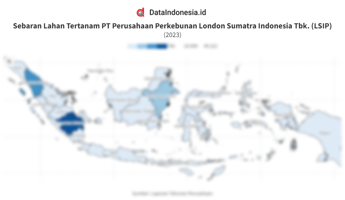 Data Sebaran Lahan Tertanam Inti London Sumatra Indonesia (LSIP) pada 2023 - Dataindonesia.id