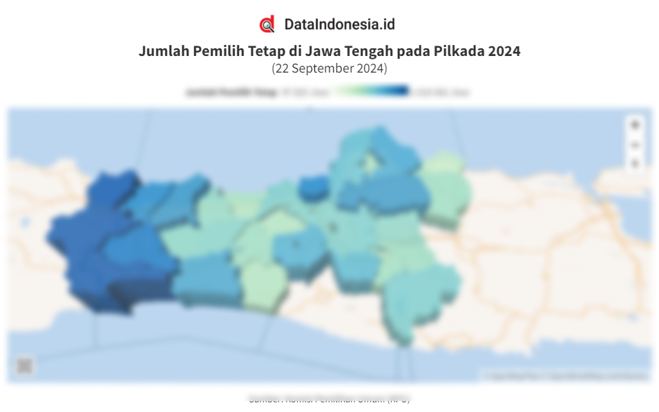 Data Sebaran Daftar Pemilih Tetap (DPT) pada Pemilihan Gubernur dan Wakil Gubernur Jawa Tengah ...