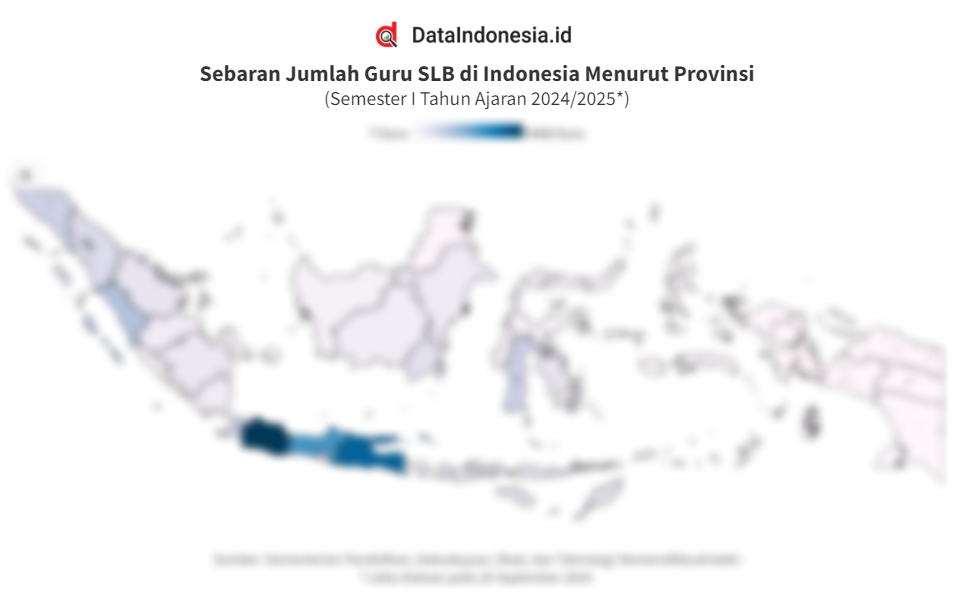 Data Sebaran Jumlah Guru SLB di Indonesia Menurut Provinsi pada ...