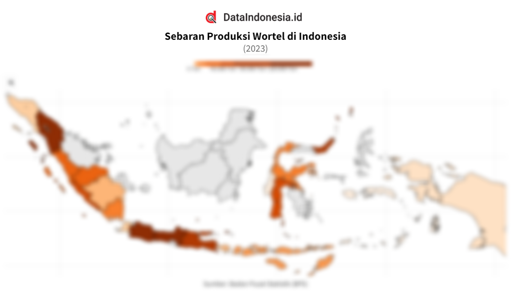 Data Sebaran Produksi Wortel di Indonesia pada 2023 - Dataindonesia.id