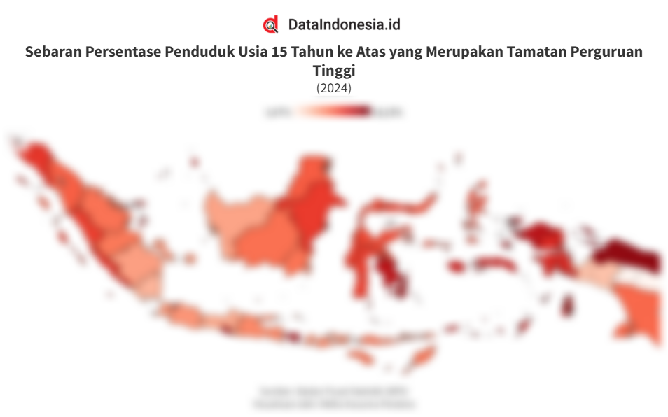 Data Sebaran Penduduk Indonesia Lulusan Perguruan Tinggi Menurut ...
