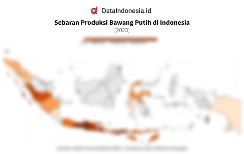 Data Sebaran Produksi Bawang Putih di Indonesia pada 2023 - Dataindonesia.id