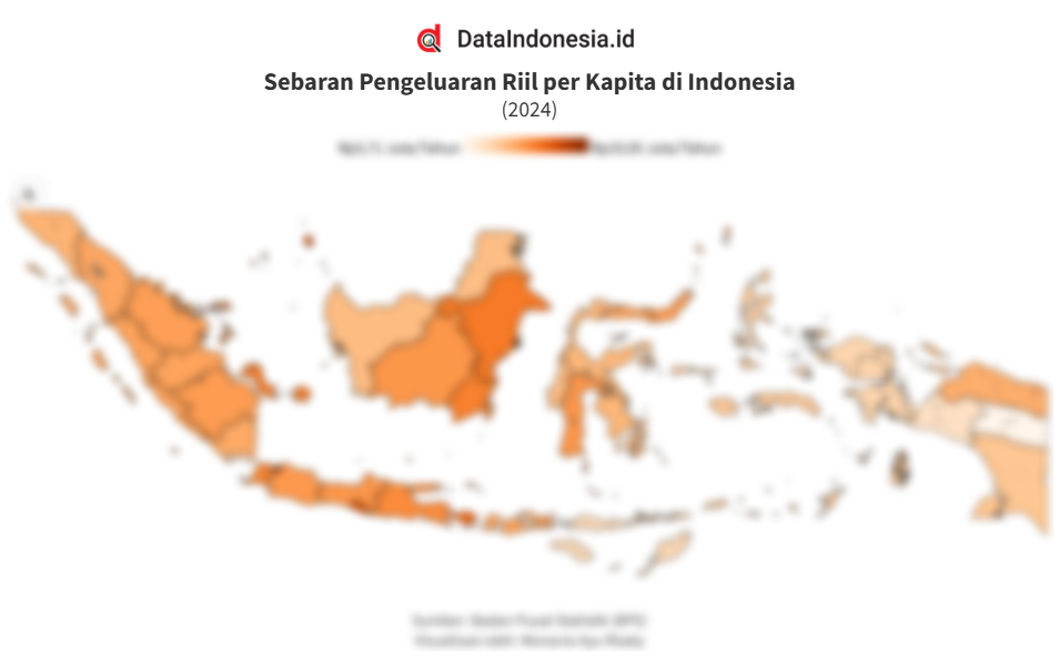 Data Sebaran Pengeluaran Riil per Kapita di Indonesia pada 2024 - Dataindonesia.id