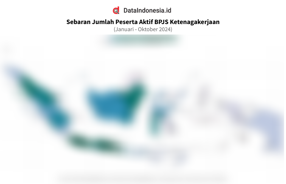 Data Sebaran Jumlah Peserta Aktif BPJS Ketenagakerjaan pada Januari-Oktober 2024 - Dataindonesia.id