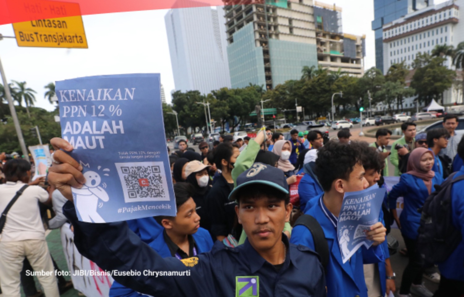 BEM SI Gelar Demo Tolak PPN 12% di Depan Istana Hari Ini (27 Desember 2024) - Dataindonesia.id