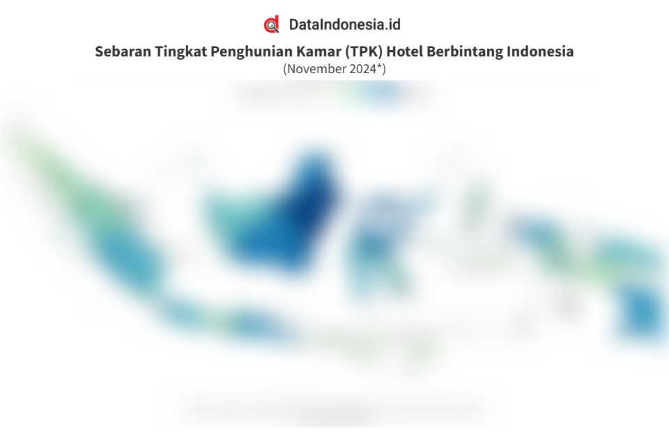 Data Sebaran Tingkat Penghunian Kamar (TPK) Hotel Bintang Menurut Provinsi pada November 2024 ...