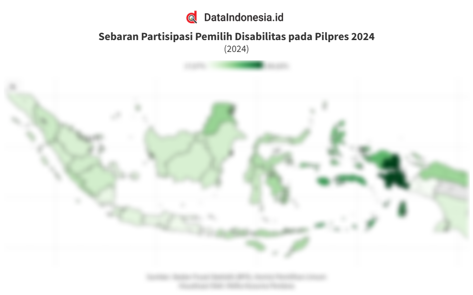 Data Sebaran Partisipasi Pemilih Disabilitas pada Pilpres 2024 Menurut Provinsi - Dataindonesia.id
