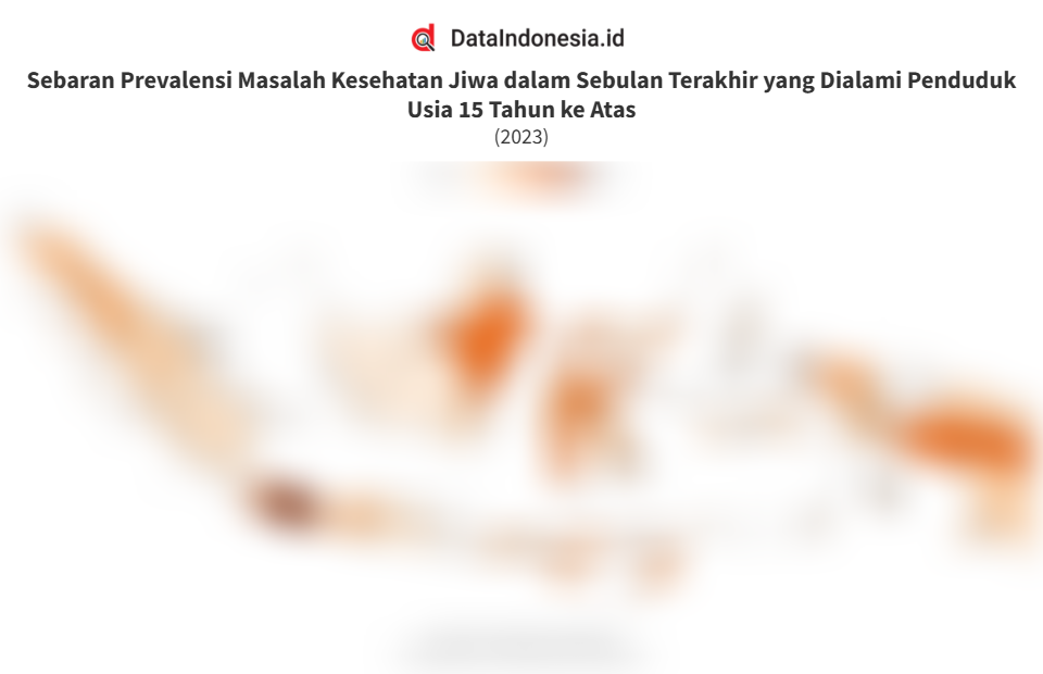 Data Sebaran Prevalensi Masalah Kesehatan Jiwa Penduduk Usia >15 Tahun pada 2023 - Dataindonesia.id