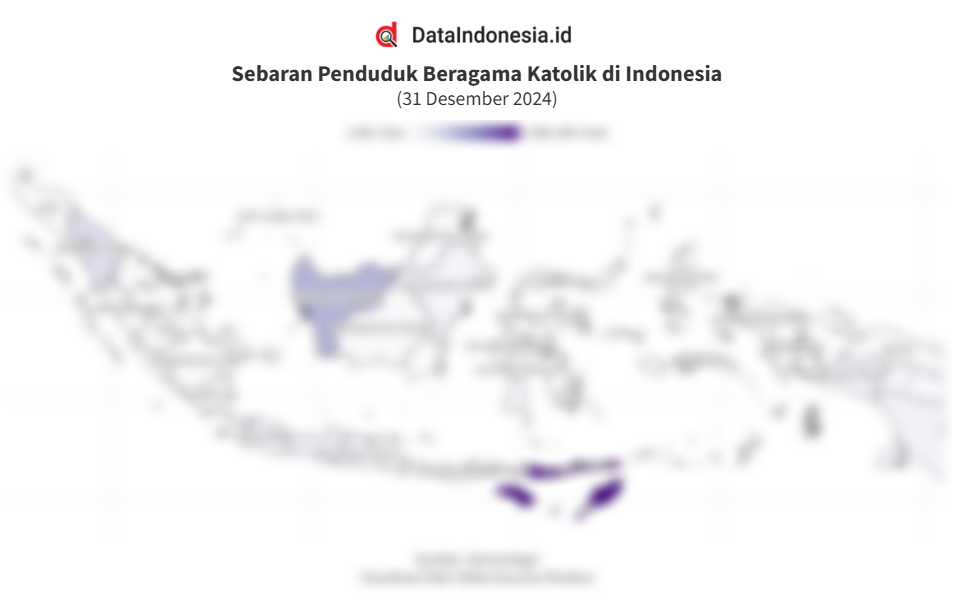 Data Sebaran Penduduk Indonesia yang Beragama Katolik pada 2024 - Dataindonesia.id