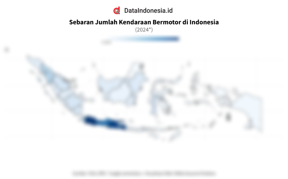 Data Sebaran Jumlah Kendaraan Bermotor di Indonesia pada 2024 - Dataindonesia.id