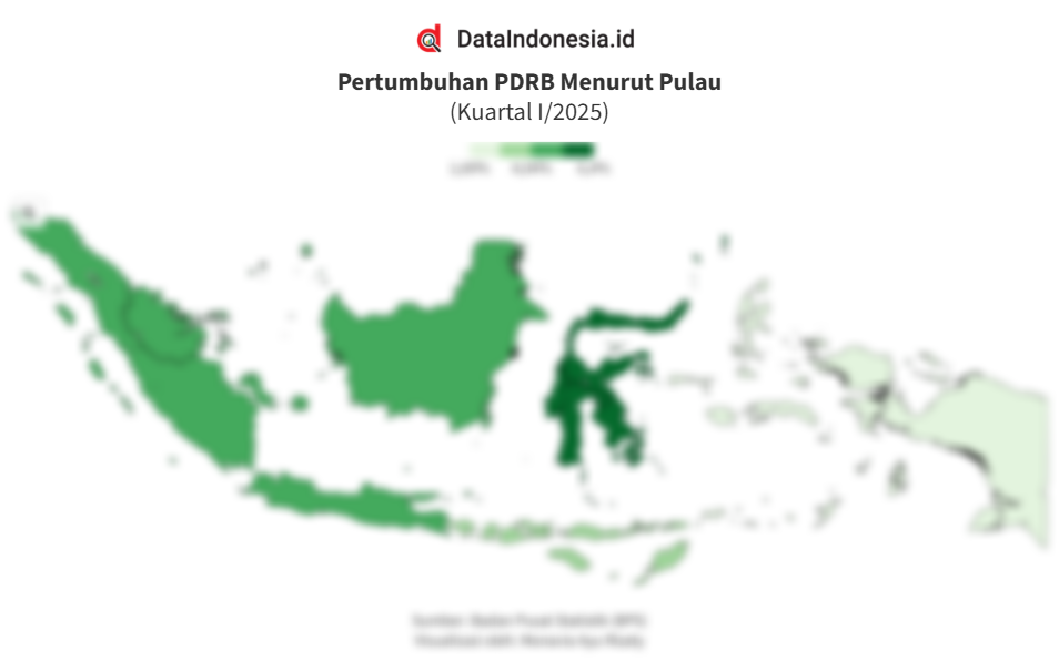 Data Pertumbuhan PDRB Menurut Pulau pada Kuartal I/2025 - Dataindonesia.id