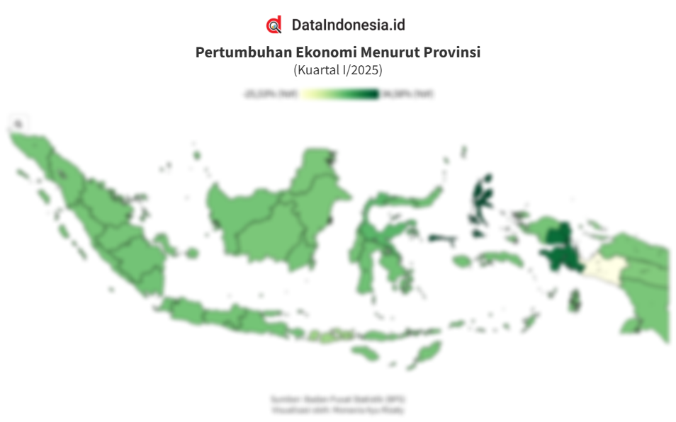 Data Lengkap Sebaran Pertumbuhan Ekonomi Menurut Provinsi di Indonesia pada Kuartal I/2025 ...