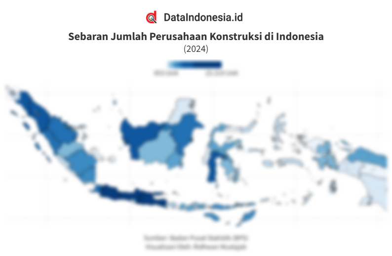 Data Sebaran Perusahaan Konstruksi di Indonesia pada 2024 - Dataindonesia.id