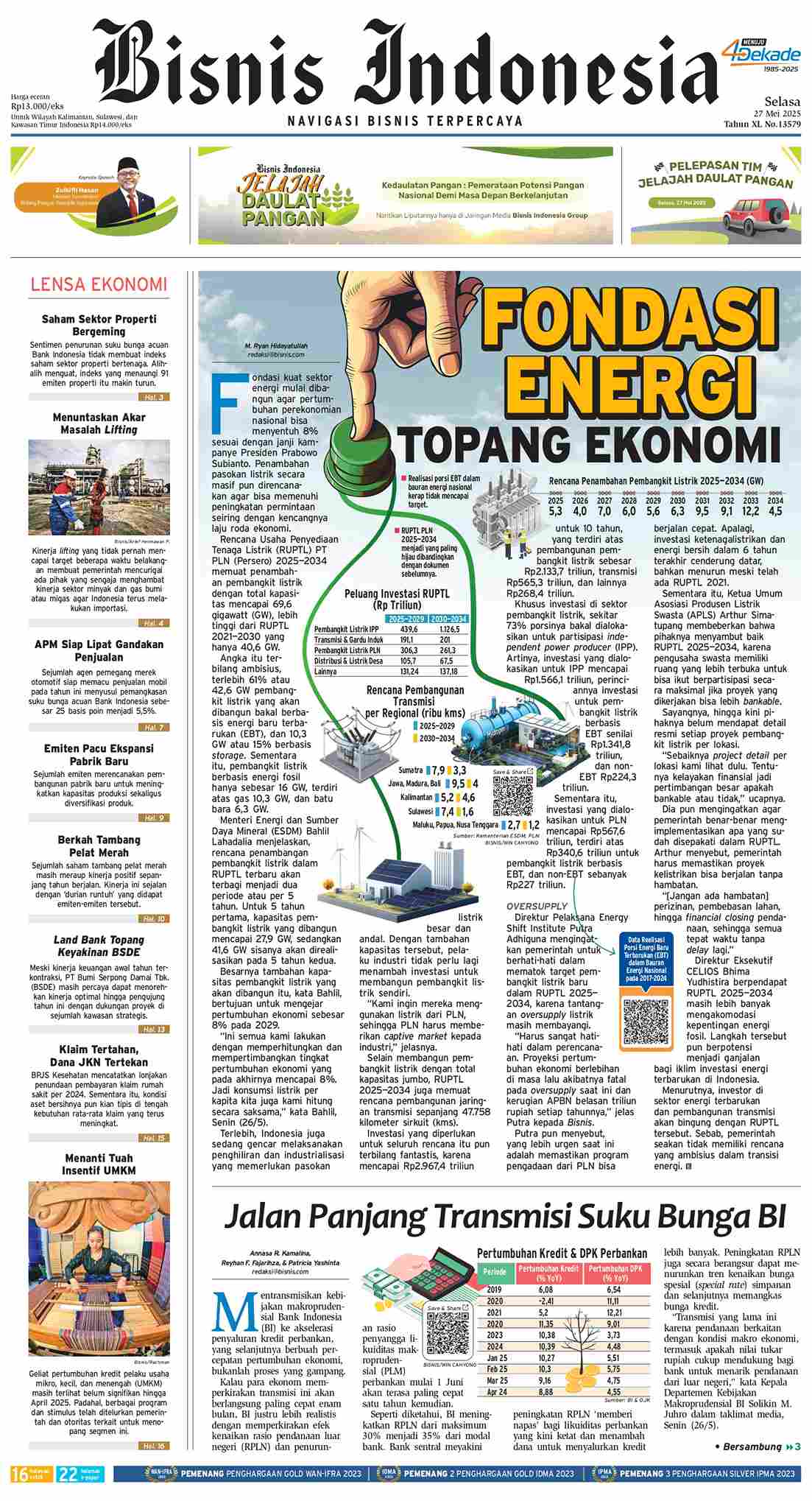 Bisnis Indonesia 27 Mei 2025 - Dataindonesia.id
