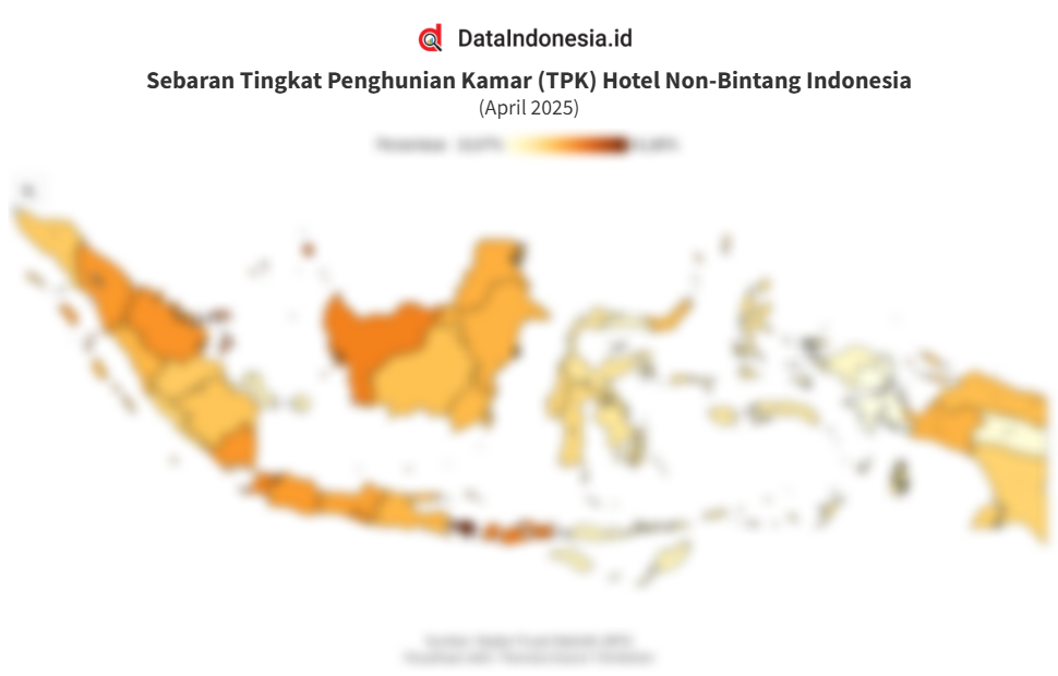 Data Sebaran Okupansi Hotel Non-bintang di Indonesia pada April 2025 ...